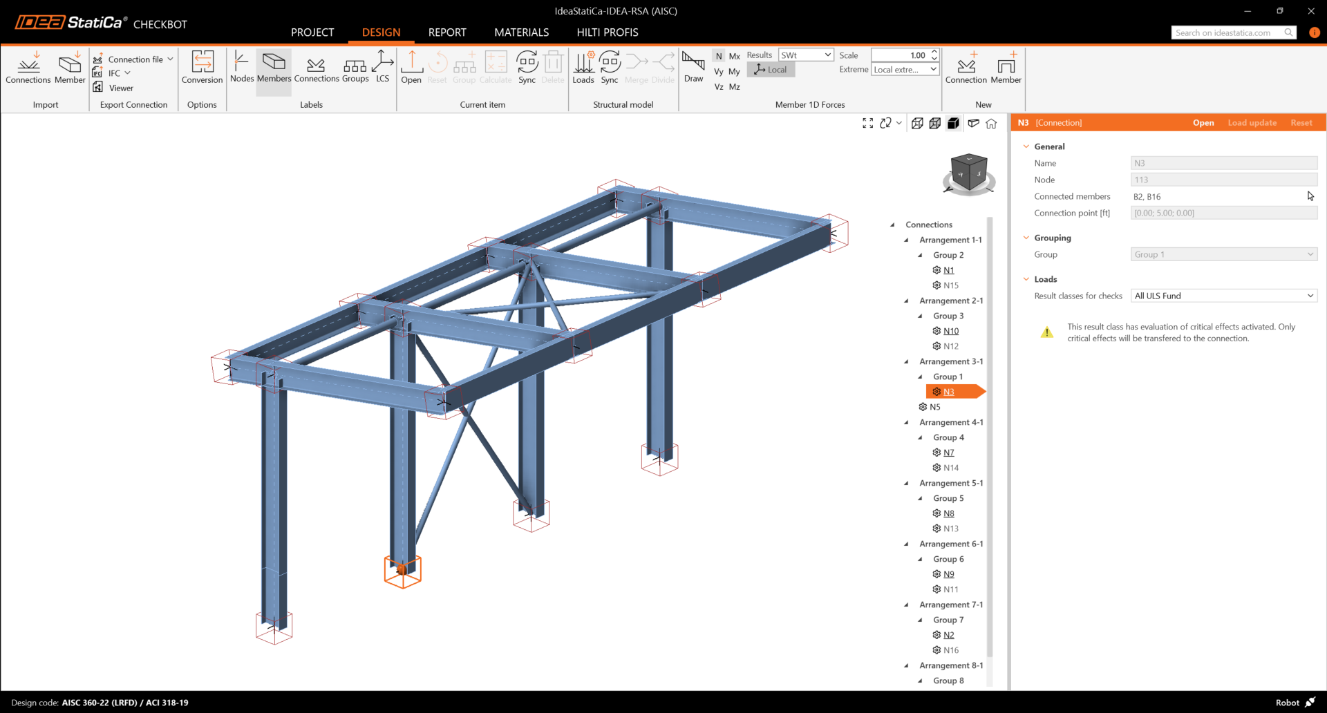 BIM link tutorial Connection – Tekla Structural Designer (EN) | IDEA StatiCa